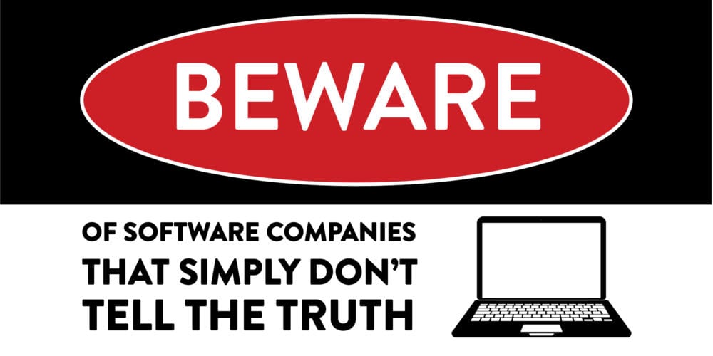 Beware of software companies that simply don’t tell the truth | BGL Blog