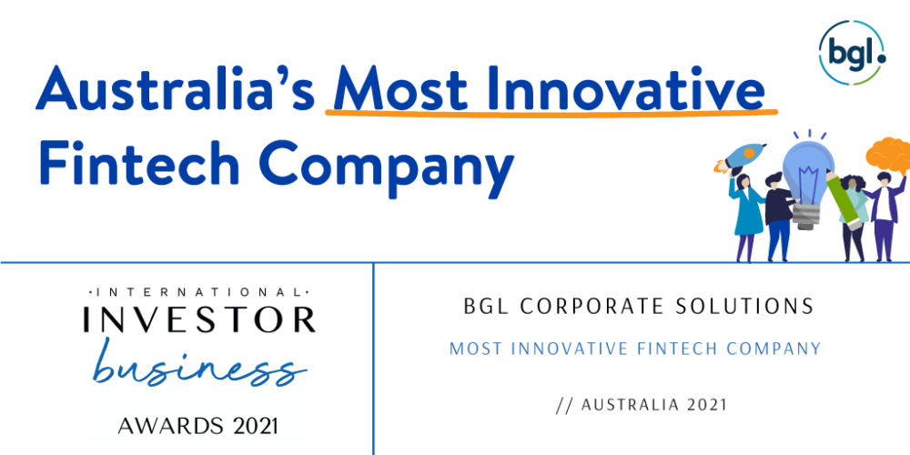 BGL recognised as Most Innovative Fintech Company | BGL Corporate ...