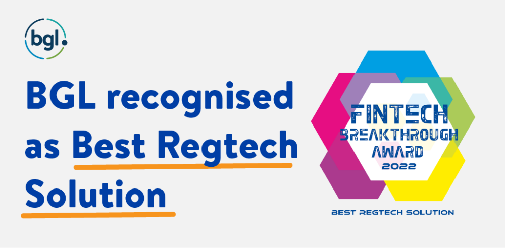 Best RegTech Solution | BGL recognised in FinTech Breakthrough Awards