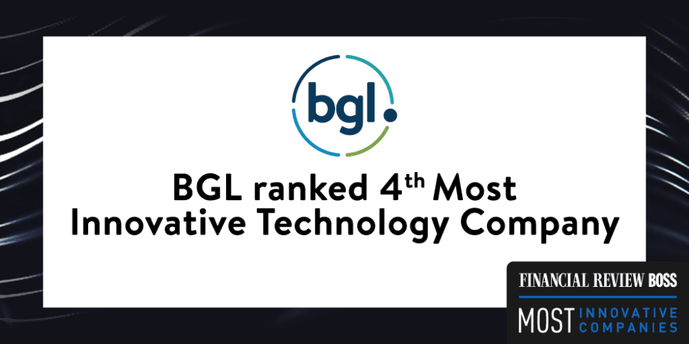 BGL ranked AFR’s 4th Most Innovative Technology Company